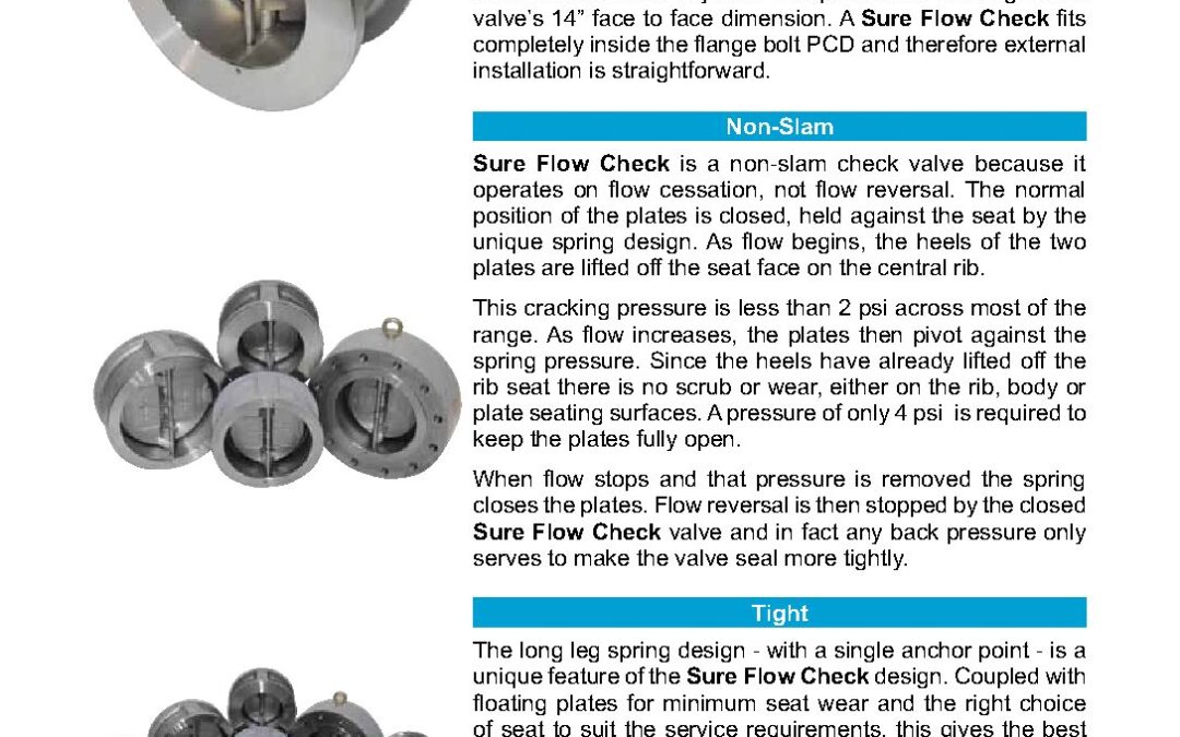 Compact Non-Slam Tight Check Valves | Sure Flow Equipment Inc.