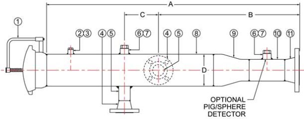 Barred Tees Launchers and Receivers - Sure Flow Equipment Inc.