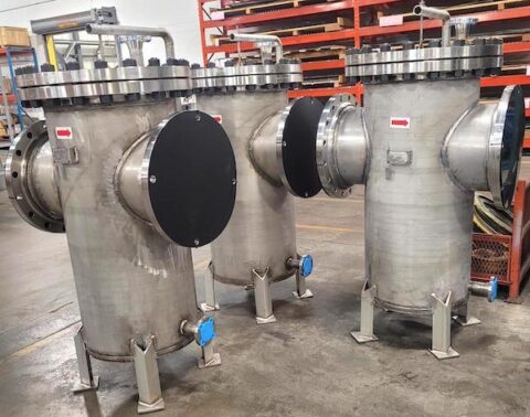 Big Stainless-Steel Basket Strainers Fabricated for an Ammonia Plant ...